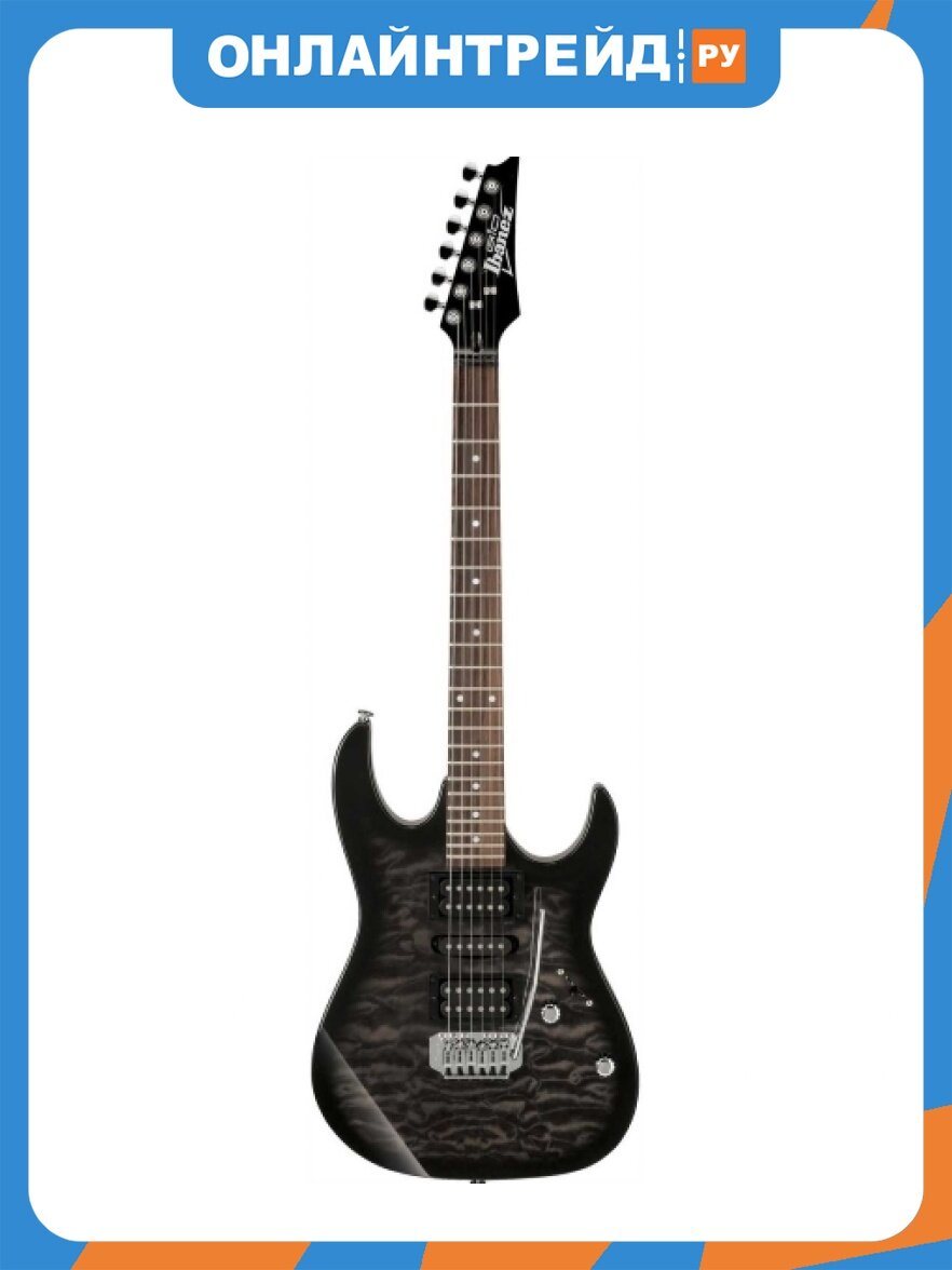 Электрогитара Ibanez GRX70QA-TKS черная