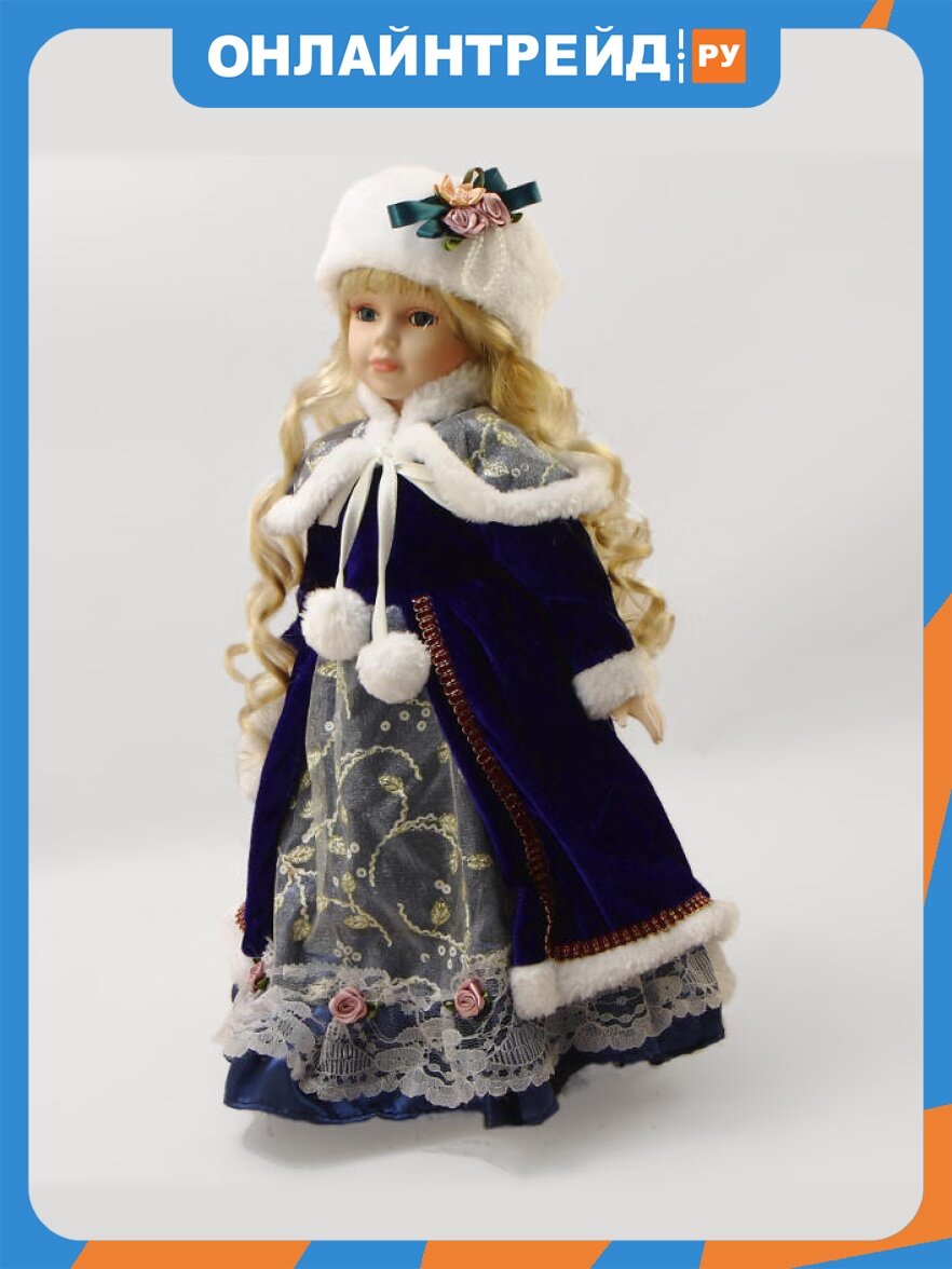 Кукла Polly Dolls новогодняя фарфоровая "Снежана"