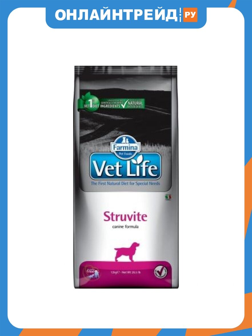 Корм сухой для собак Farmina Vet Life Struvite 12 кг