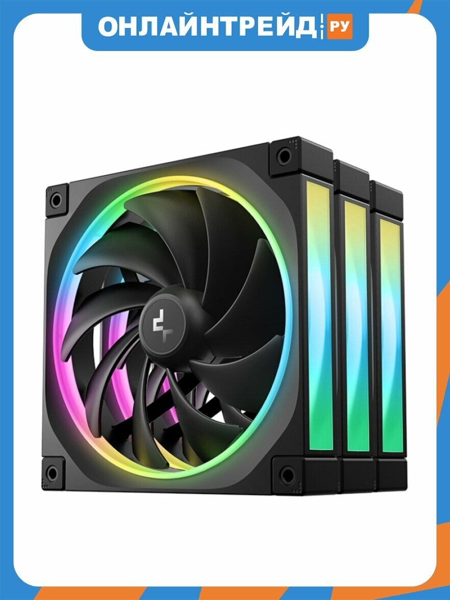 Вентиляторы для корпуса Deepcool FL14 3IN1 3шт (R-FL14-BKAPN3-G)