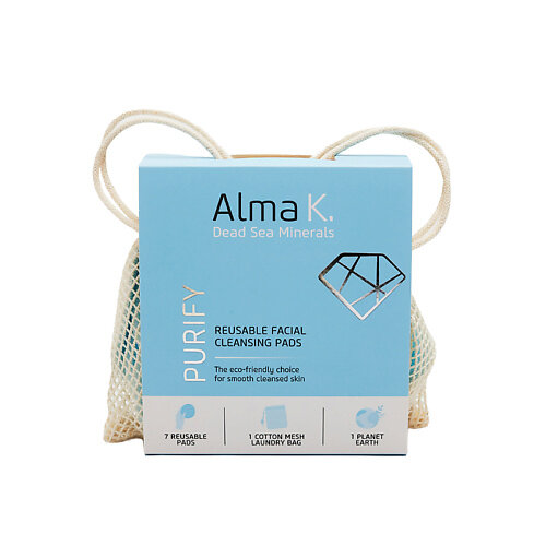 ALMA K Диски для умывания многоразовые Reusable Facial Cleansing Pads, 7 шт