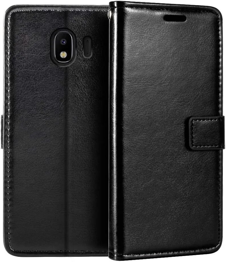 Чехол-книжка для Samsung Galaxy J4 2018 / Самсунг Галакси J4 2018, черный