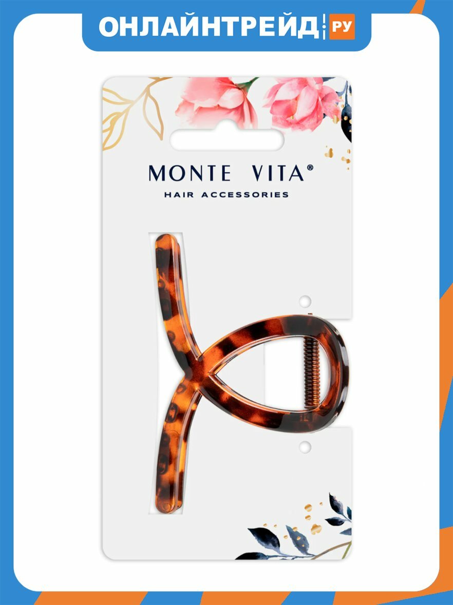 Заколка Monte Vita 457008 глянцевый, черепаховый