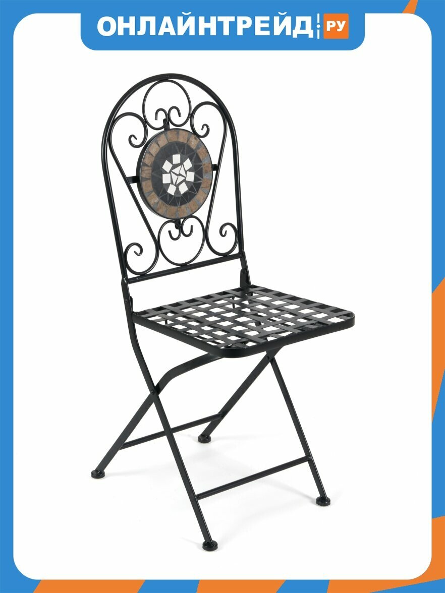 Стул Tetchair Стул Secret de Maison VICENZA (mod. PL08-7451RV) металл, 36*35*91 см, черный /плитка "калейдоскоп" 2 в 1 уп.