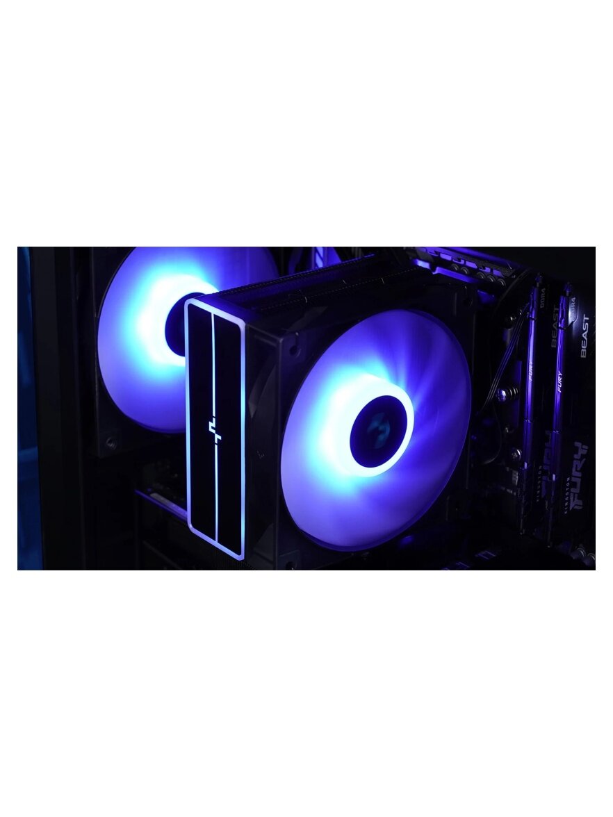 Кулер для процессора Deepcool AG400 BK ARGB V2 (R-AG400-BKAMMN-GJD) — фото 1