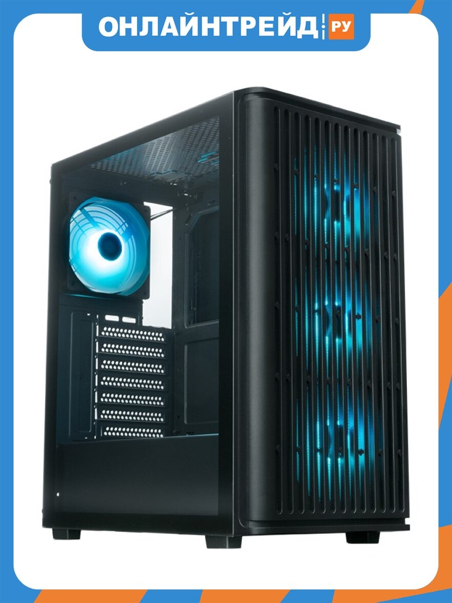 Корпус Xastra A409 4ARGB-UC, черный