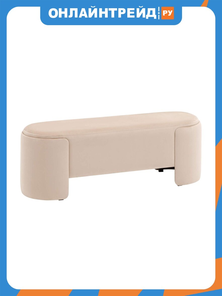 Банкетка Stool Group Taks велюр молочный