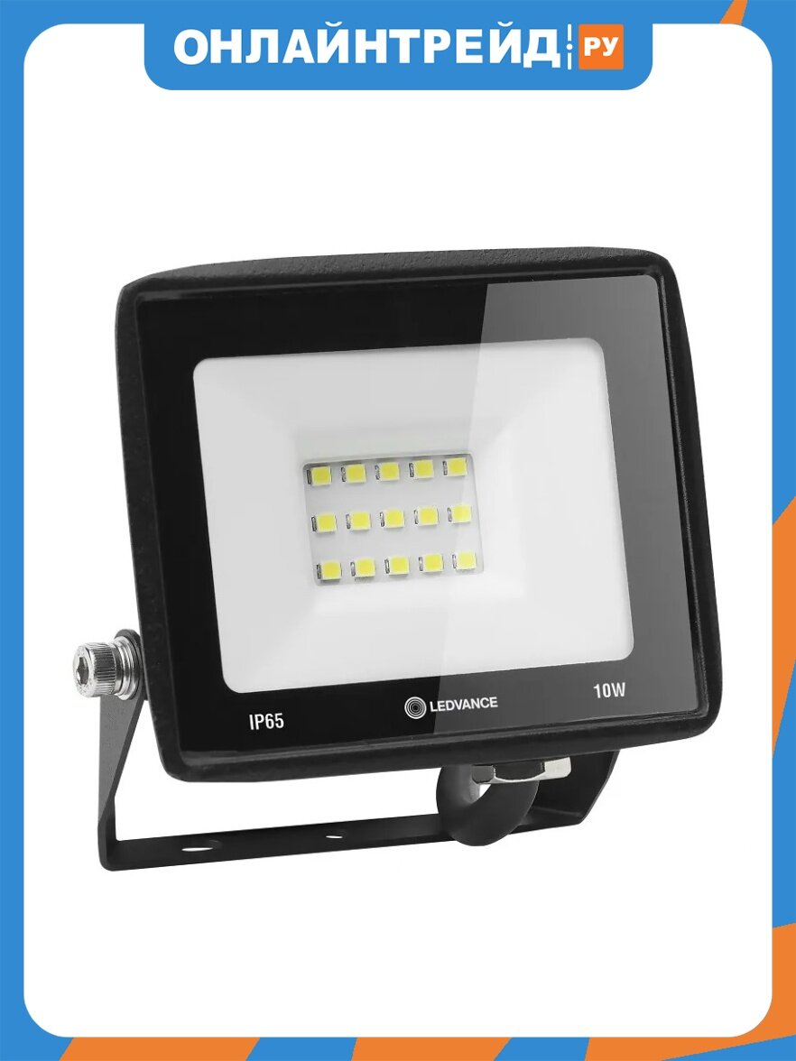Светодиодный прожектор Ledvance-osram LEDVANCE FL ECO 10W/4000K 230V IP65 1000Lm 110° 103x104x24mm RU
