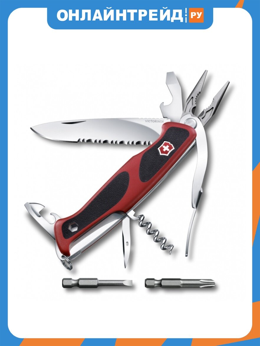 Нож перочинный Victorinox RangerGrip 174 Handyman, 130 мм, с фиксатором (0.9728. WC)