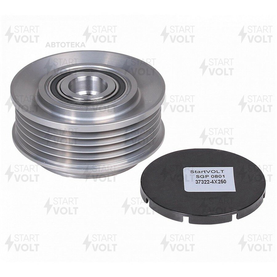 Шкив генератора KIA BONGO (03-) 2.9TDIC с обгонной муфтой STARTVOLT SGP0801