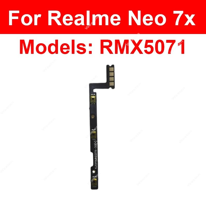 Шлейф кнопки питания и громкости для Realme GT 5, GT5, GT 6, 6T, Neo 6 SE, GT7 Racing, GT8 Pro, Neo 7, 7x, SE — шлейф боковых клавиш