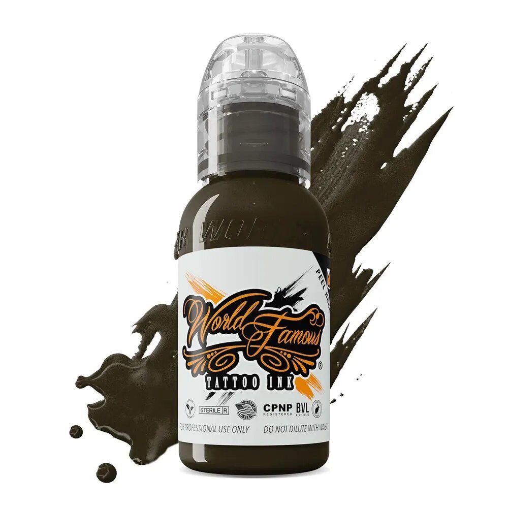 Краска World Famous Tattoo Ink Brooklyn Brownstone (4 унции - 120 мл)