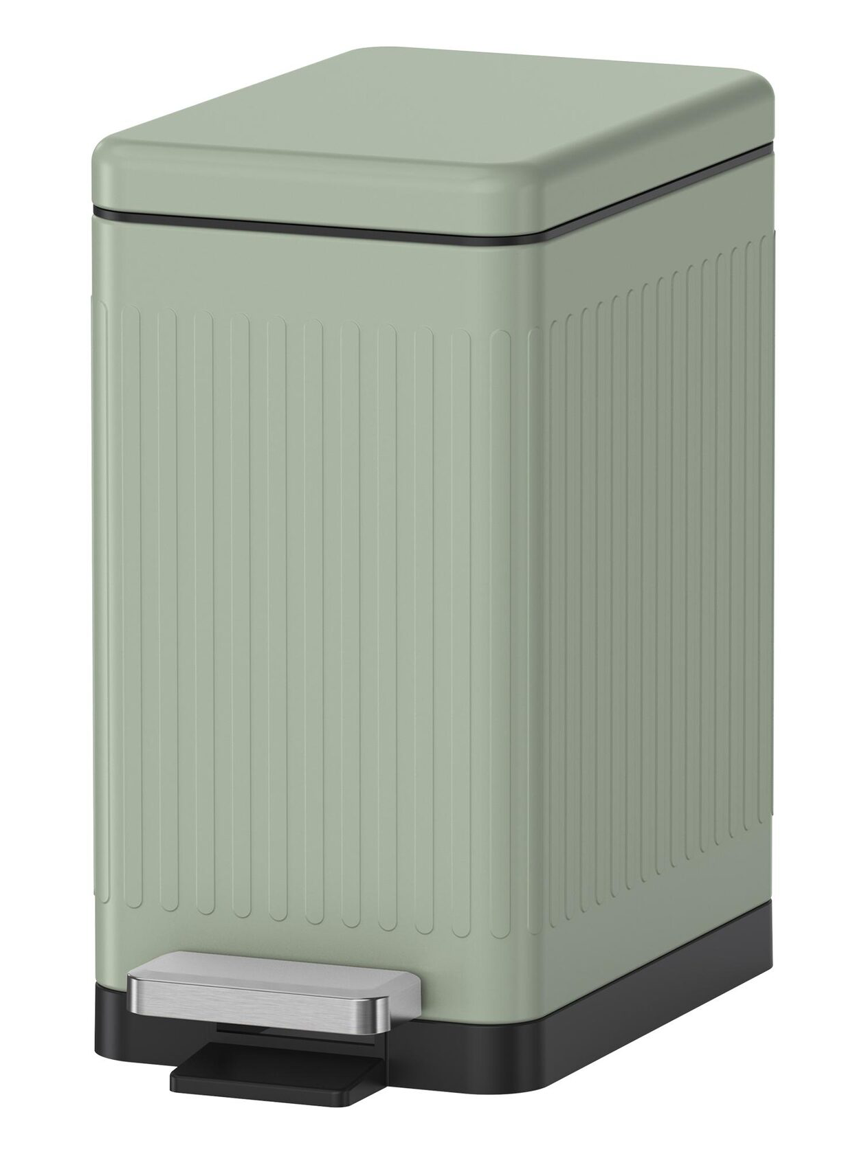 Мусорное ведро для туалета WeltWasser Magy 10000011257 с крышкой, с педалью, 10 л, светло-зеленый