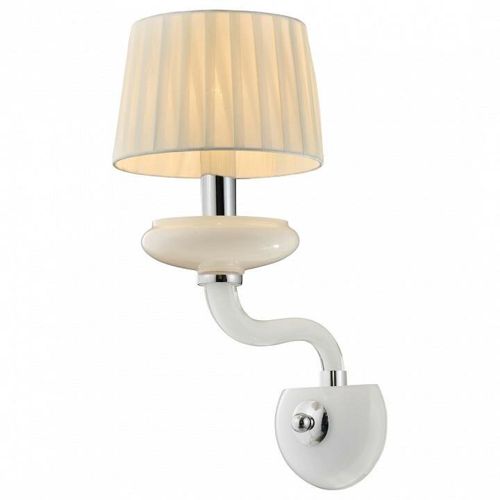 Бра Omnilux Stella OML-86001-01 цвет плафона подвески Белый, цвет арматуры Белый, Хром