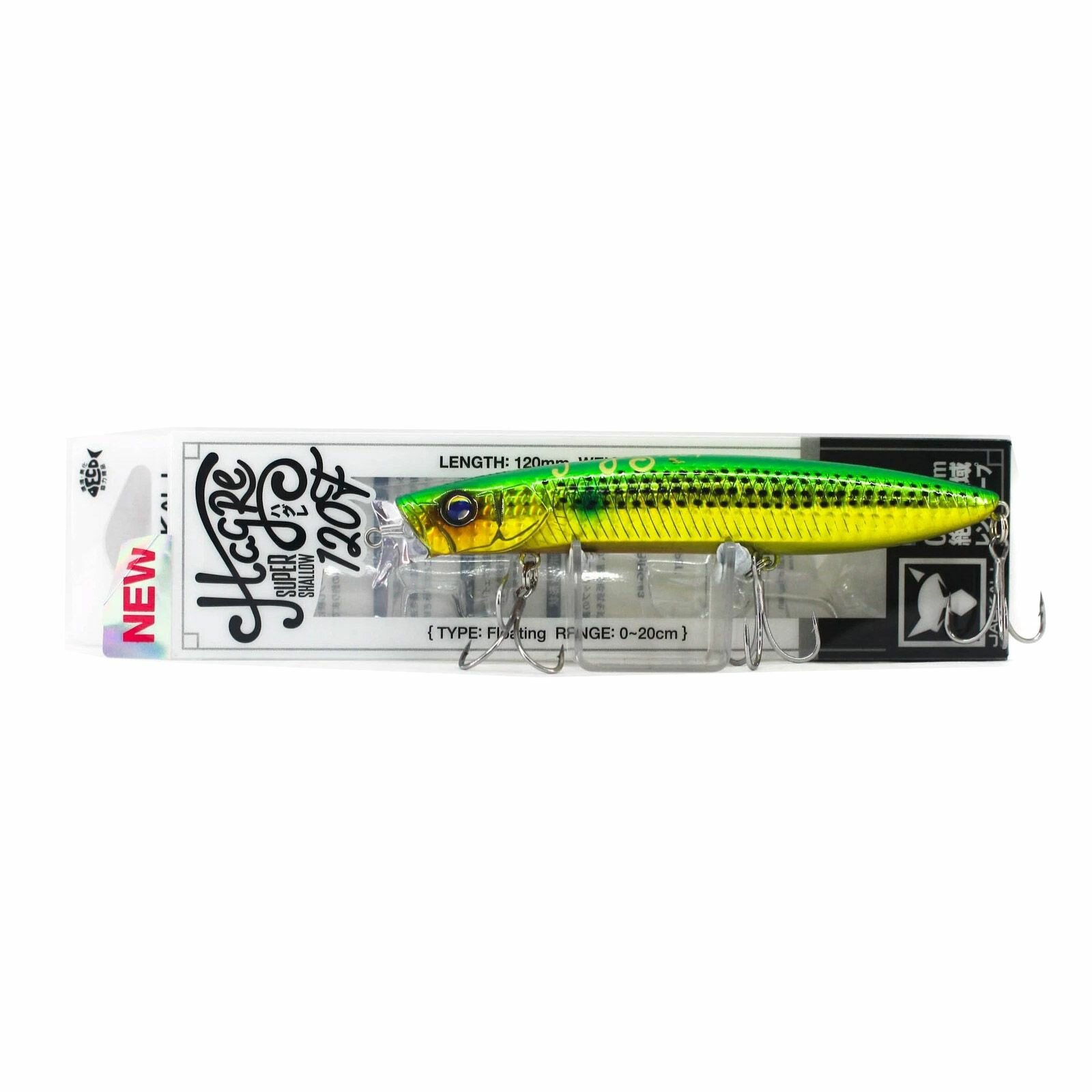 Воблер JACKALL HAGRE 120F 24g цвет GREEN GOLD