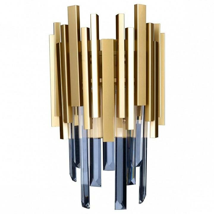 Бра Omnilux Carisio OML-72801-02 цвет плафона подвески Прозрачный, цвет арматуры Золото