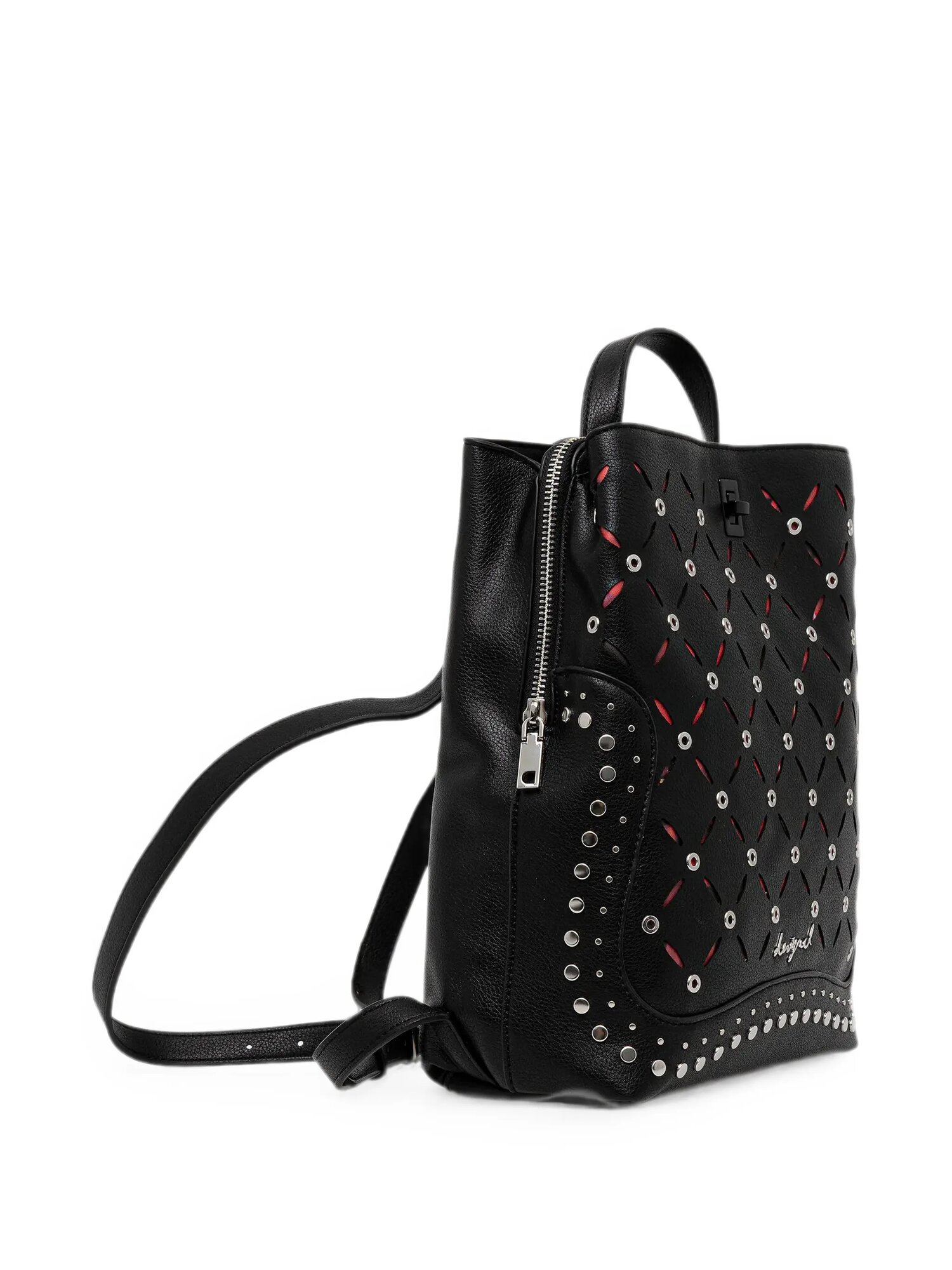Сумка Desigual Small eyelet-embellished studded backpack — фото 1