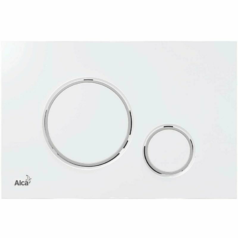 Кнопка смыва для инсталляции Alcaplast M770 Белая Хром