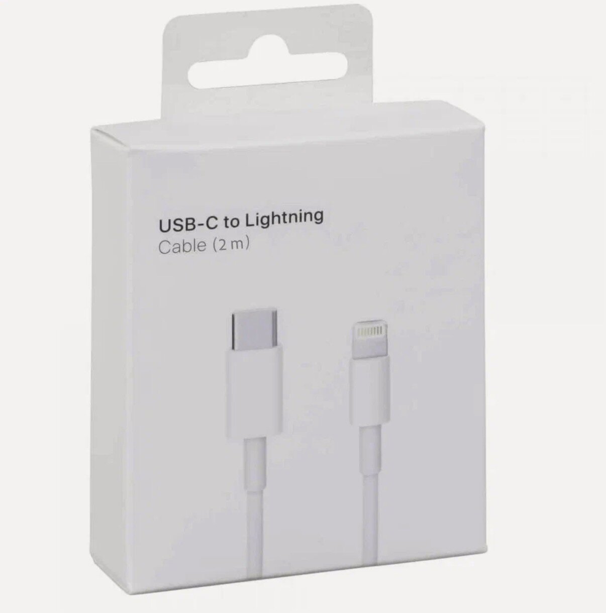 Кабель Lightning 2м — USB-C на Lightning, быстрая зарядка 20W