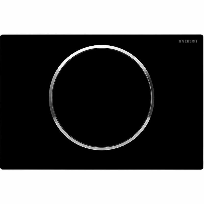 Кнопка смыва для инсталляции Geberit Sigma 10 115.758. KM.5 Черная Хром