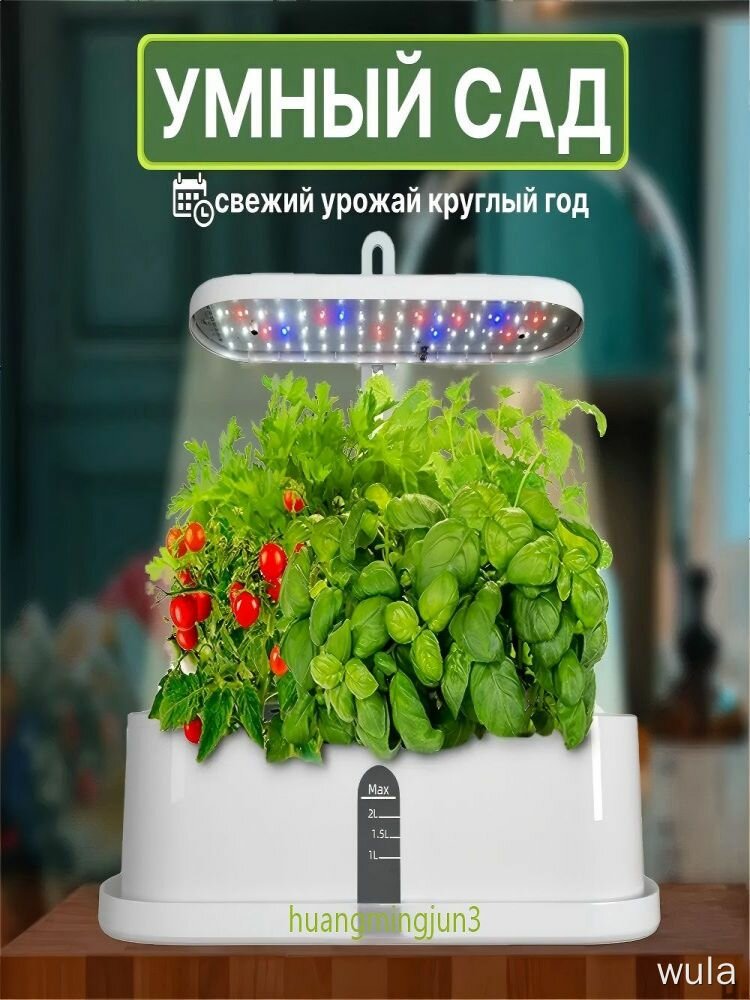 Умный сад wula LED подсветка выращивание зелени и помидоров 2L круглый год для дома гидропоника
