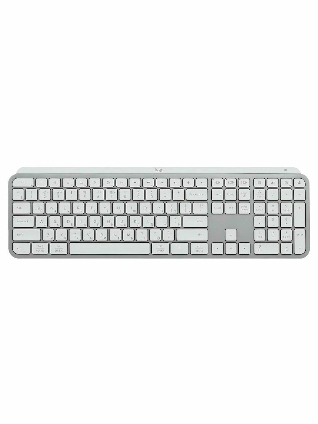 Клавиатура беспроводная Logitech MX Keys S, 109 клавиш, белый (920-011601)