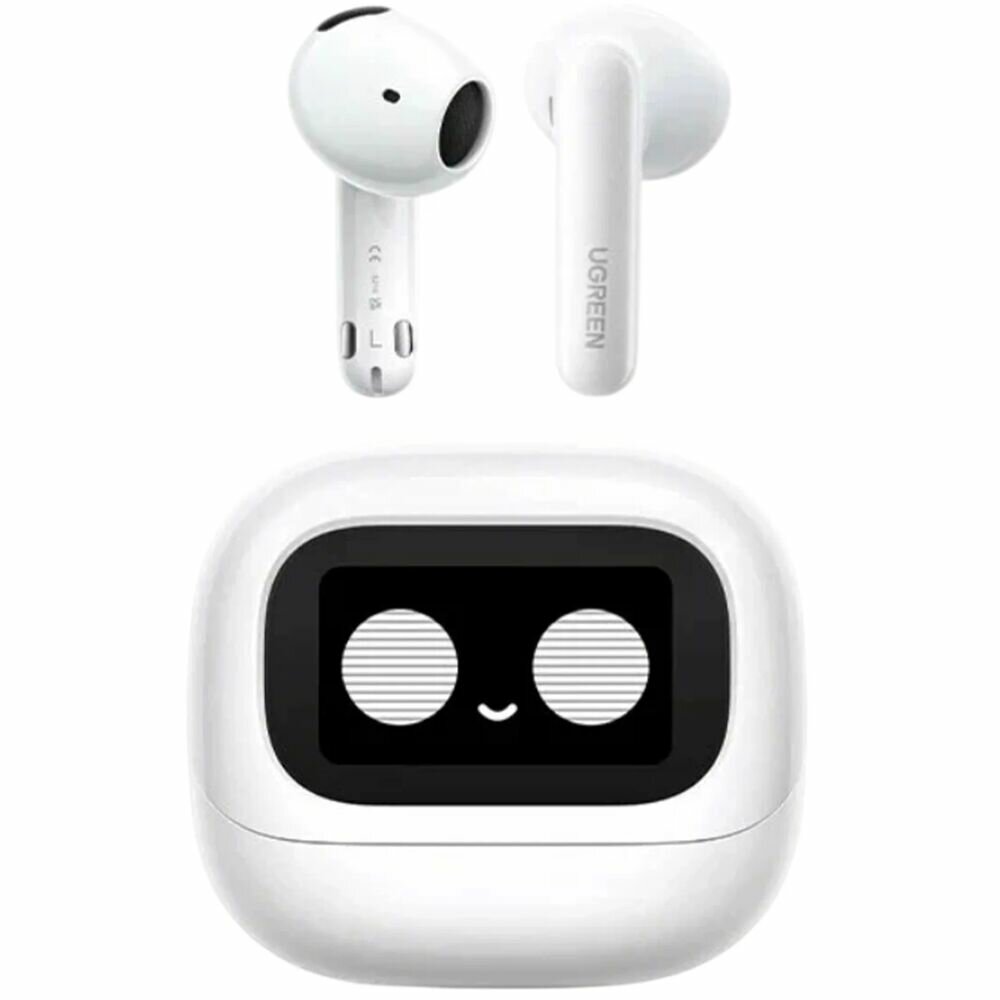 Bluetooth гарнитура Ugreen WS216 (65386) LightBuds Magic Hybrid ANC White