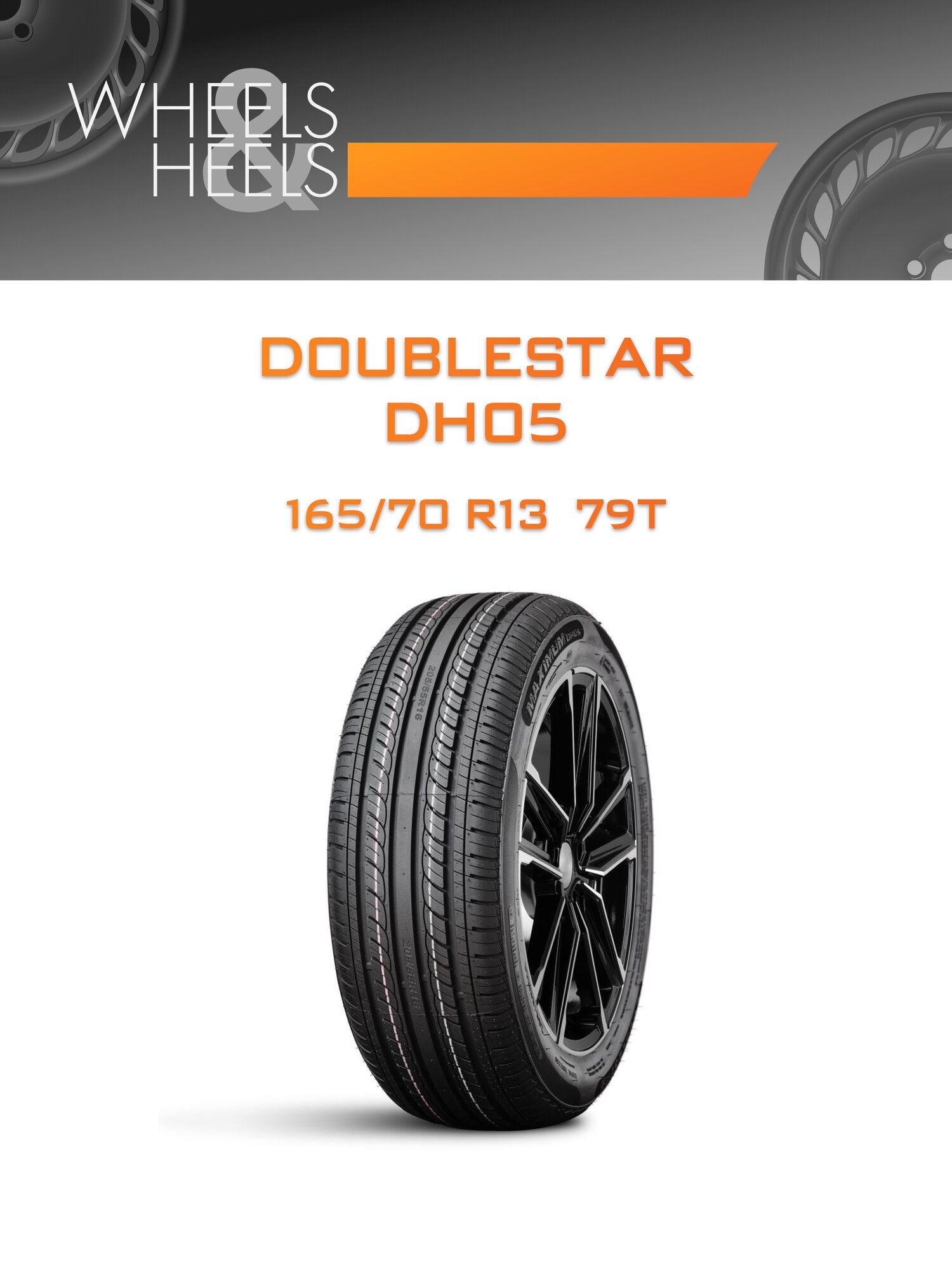 Шина автомобильная DoubleStar DH05 165/70 R13 79T SUMMER, летняя, универсальная