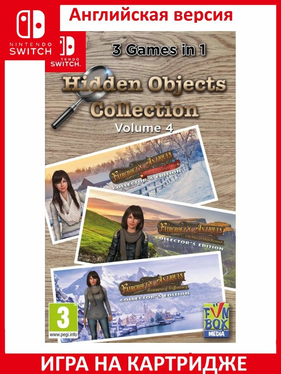 Игра Hidden Objects Collection Volume 4 Switch Картридж на Nintendo Switch Английская версия