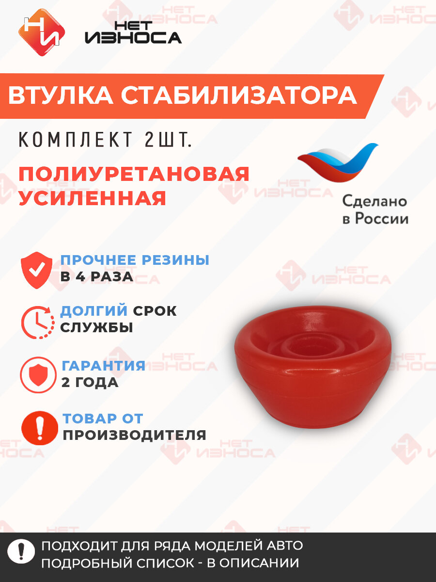 Втулка реактивной тяги передней подвески NB685-2 полиуретановая усиленная Honda Accord