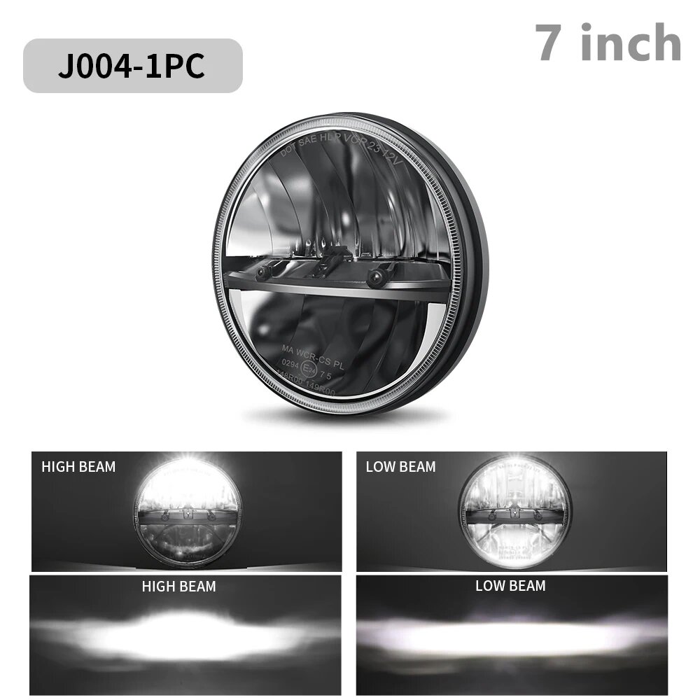 Мотоциклетная Фара BraveWAY 7 Дюймов LED Для Внедорожных Мотоциклов Harley, Honda, Yamaha, J004 1PC