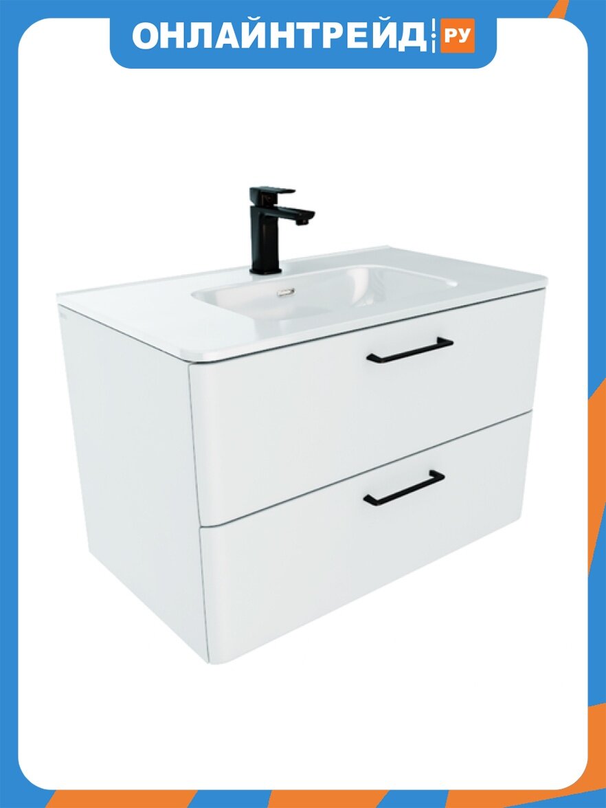 Тумба с умывальником Iddis Brick BRI80W0i95K