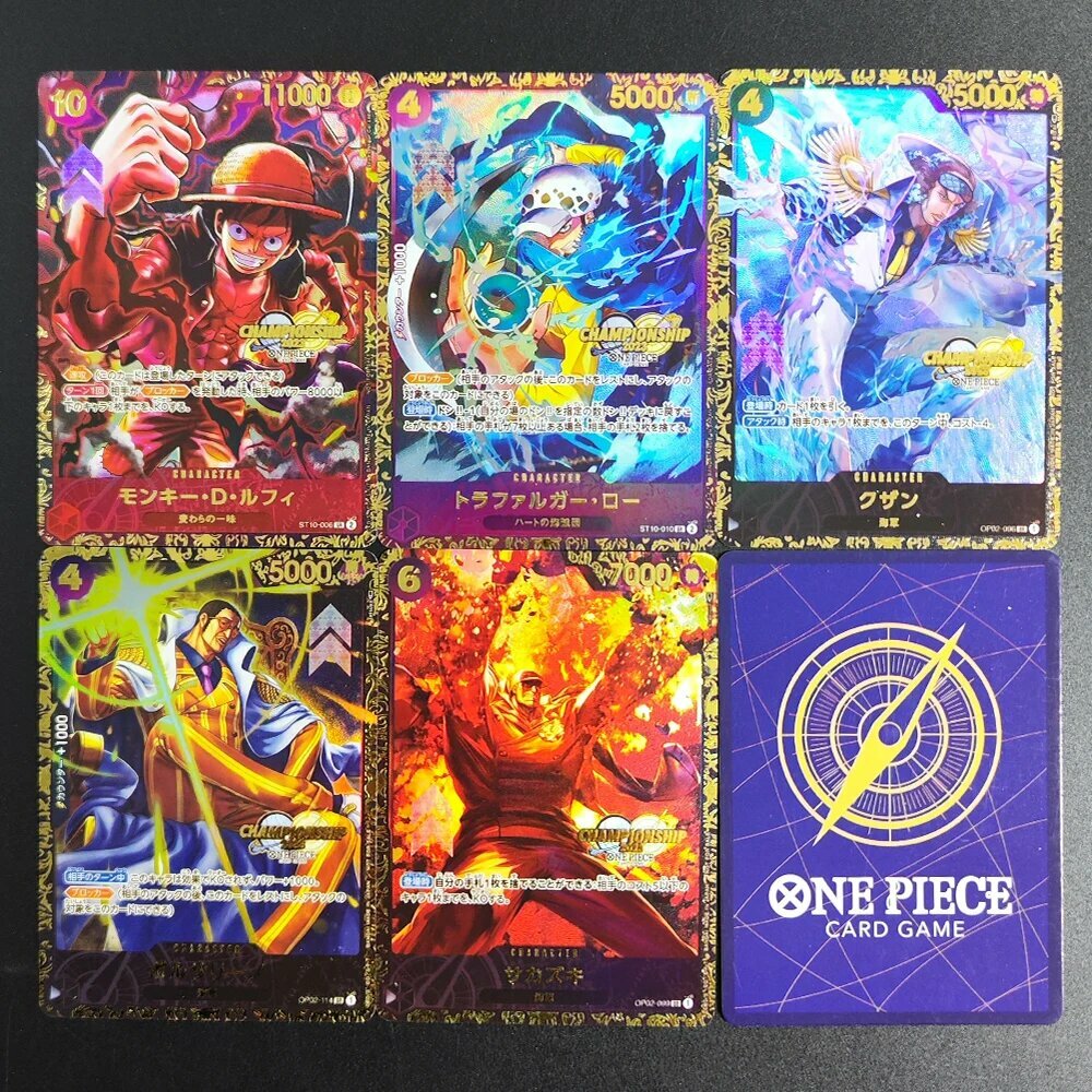 Коллекционные карты One Piece Luffy, Ace, Kuzan, Borsalino, Sakazuki (5pcs)