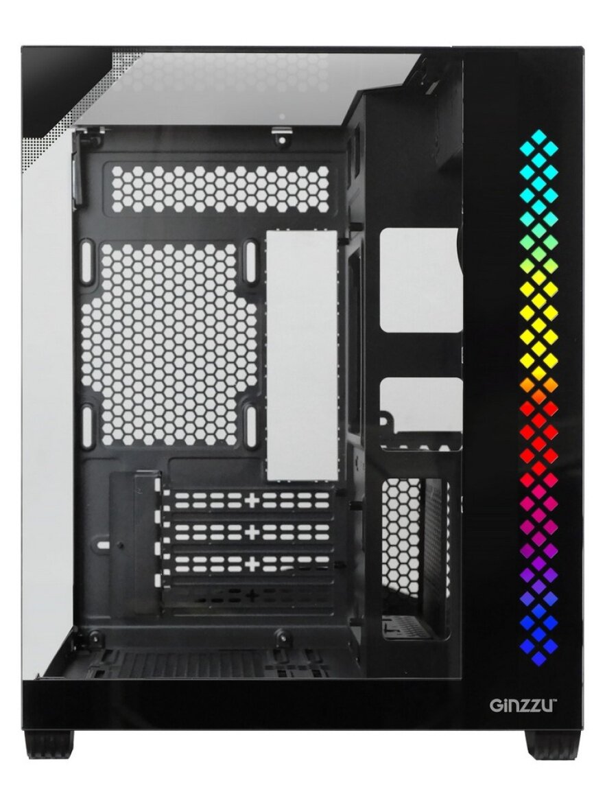Корпус Ginzzu V340 RGB, белый — фото 1