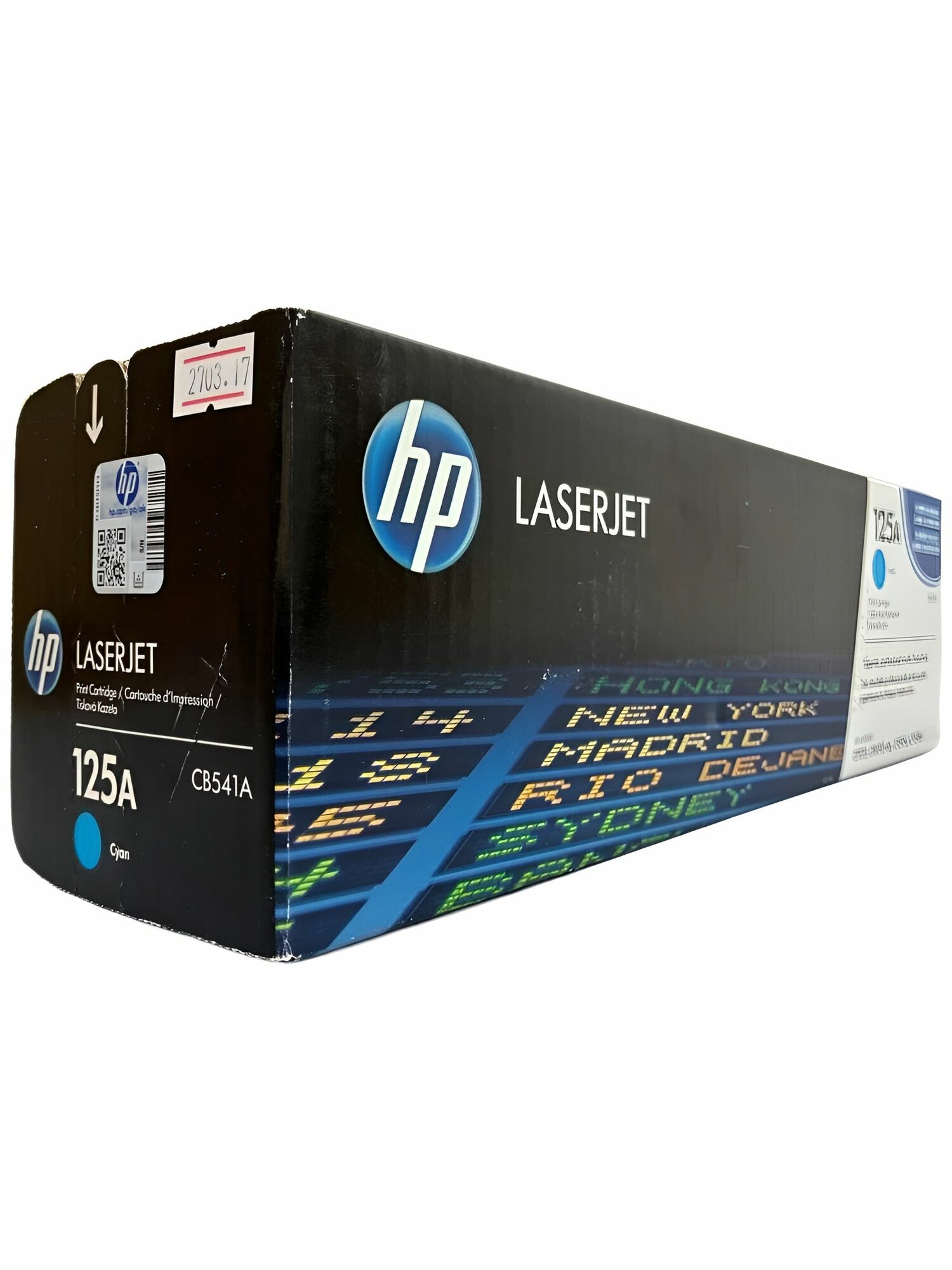 CB541A Картридж лазерный HP 125A оригинальный, голубой (1 400 стр.) для Color LaserJet CP1215, CP1515, CM1312