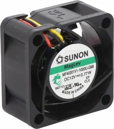 Вентилятор осевой SUNON MF40201V1-1000U-G99 Вентилятор осевой 12В DC 40x40x20мм подшипник Vapo 15,04куб. м/ч 25,5дБА 1шт
