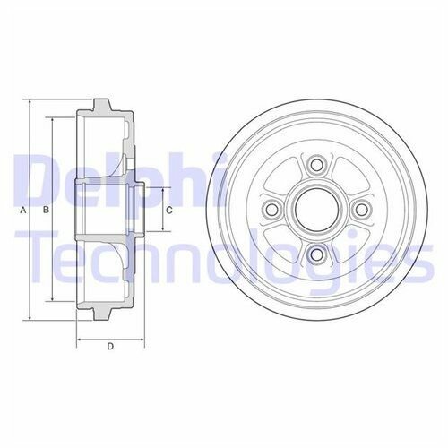 Тормозной барабан Delphi BF574