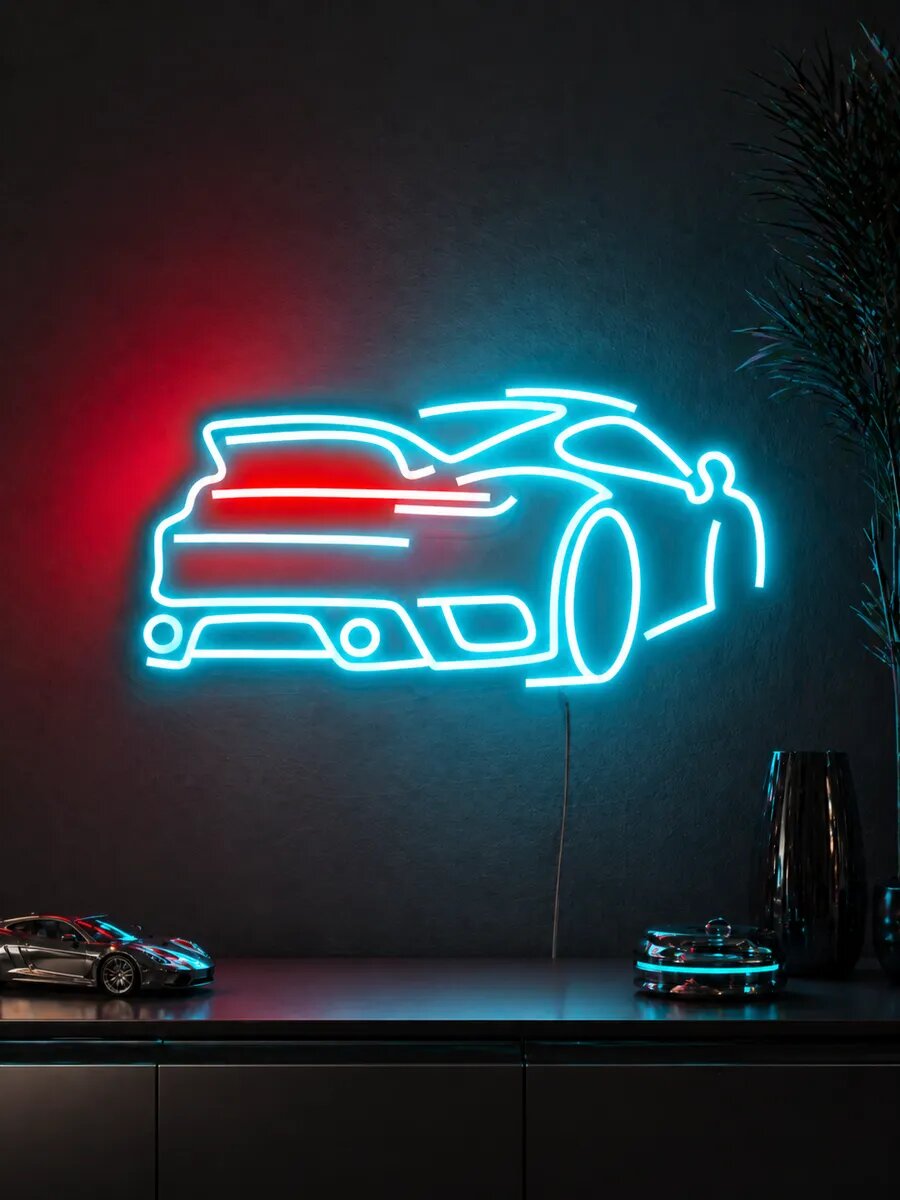 "Porsche" неоновая лампа, светильник