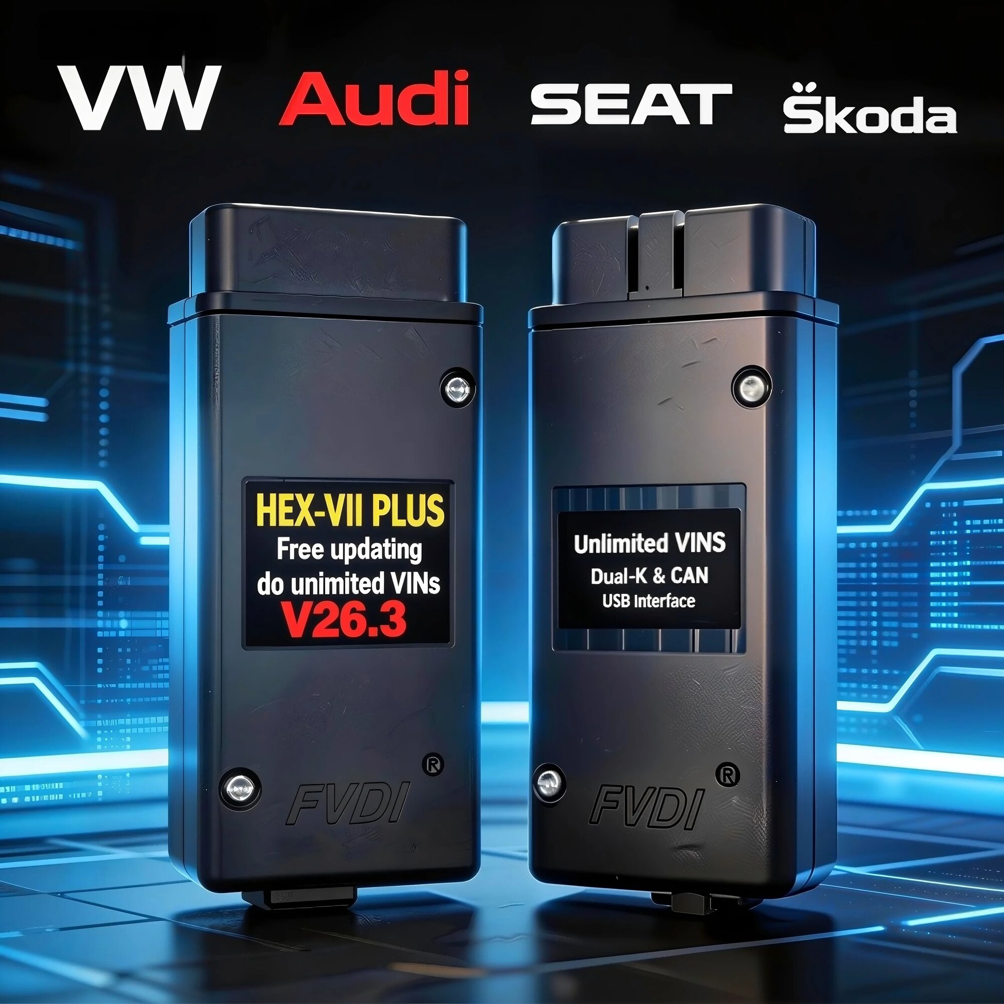 HEX V2 Plus VAG COM с русским языком для диагностики и кодирования