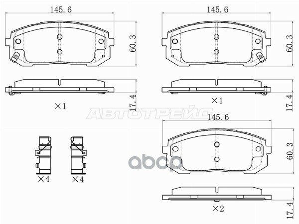 Колодки тормозные перед Sonata 19-/KIA K5 20- Sat арт. ST280059