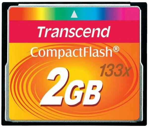 Карта памяти Compact Flash Transcend 2Гб 37 x 43 x 4 мм TS2GCF133