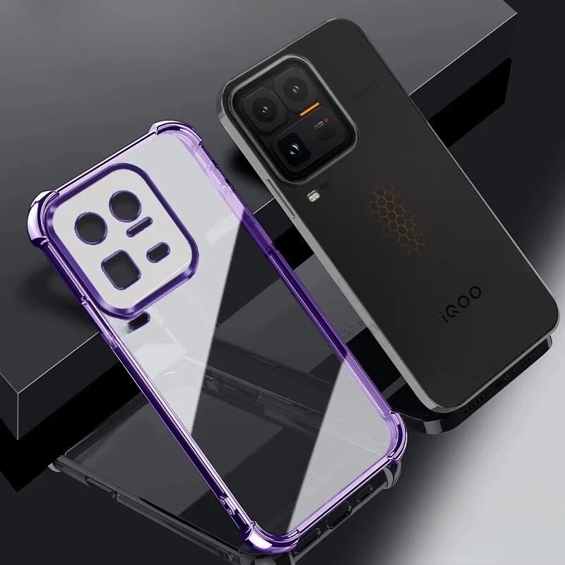 Чехол для iQOO 15 Ultra, фиолетовый, противоударный