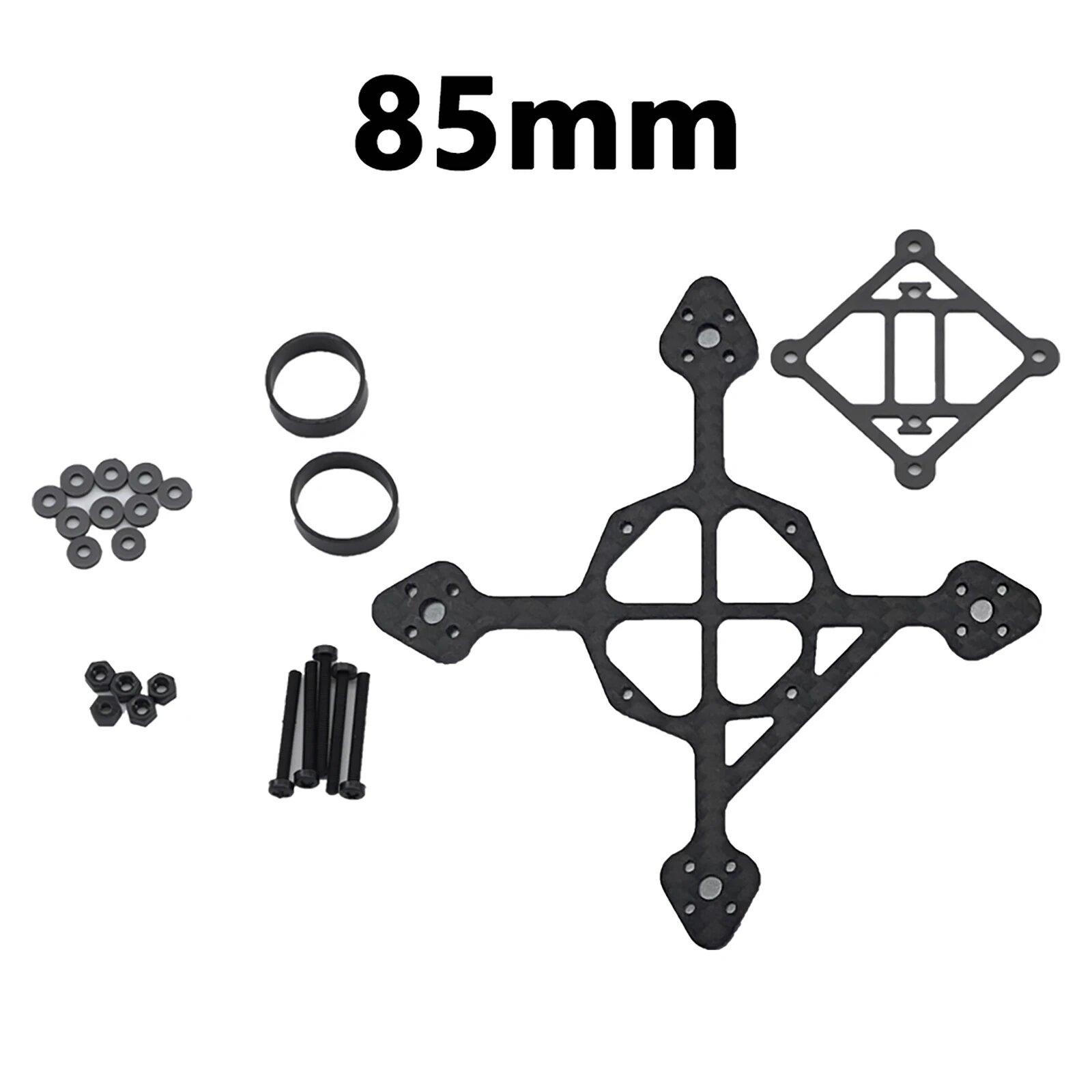 Рама из углеродного волокна Tweepee Whoop для дрона FPV Racing Quadcopter 65/75/85/95 мм 85mm