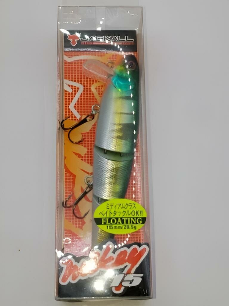 Воблер Jackall Mikey 115mm, 20.5g, плавающий, свимбейт, для ловли хищника