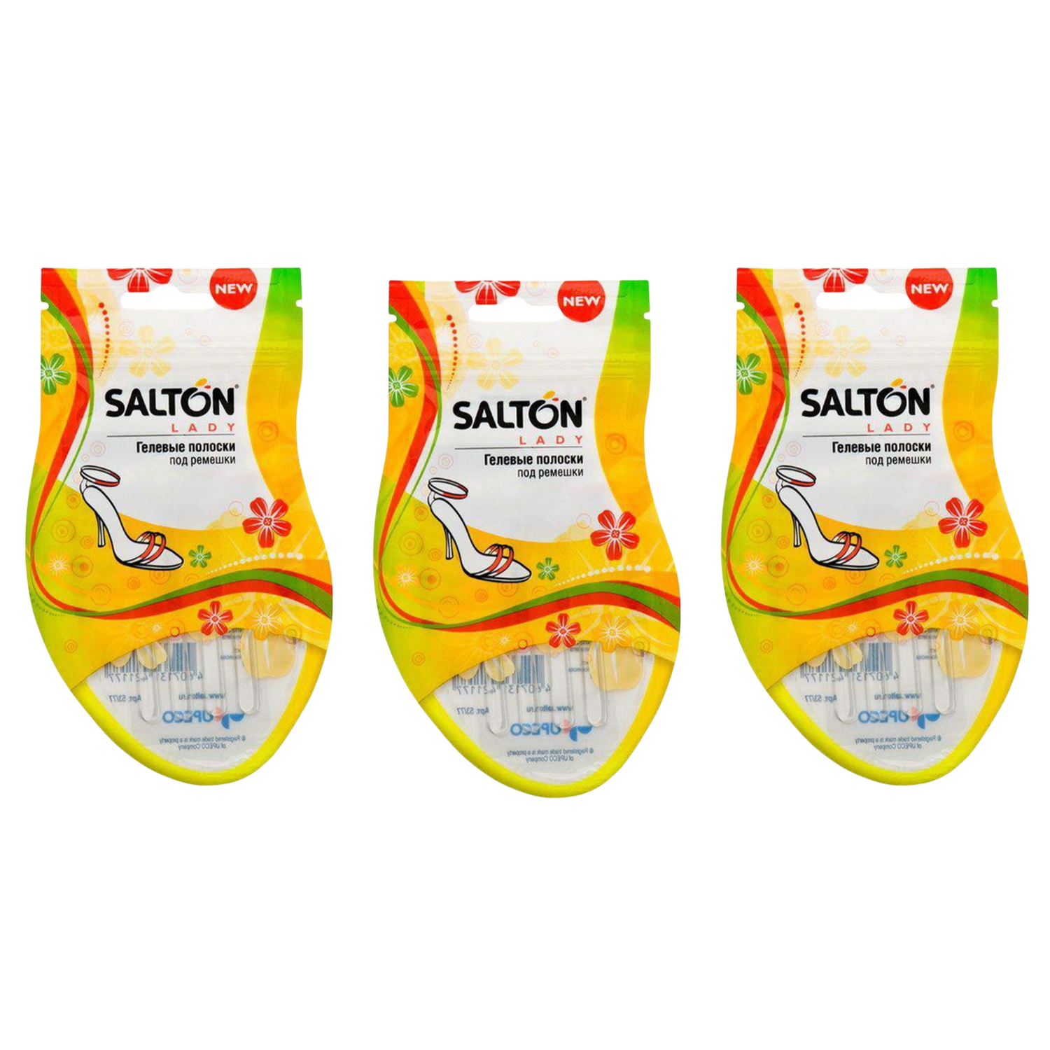 Гелевые полоски под ремешки Salton Lady для всех размеров, 4 штуки, 3 упаковки