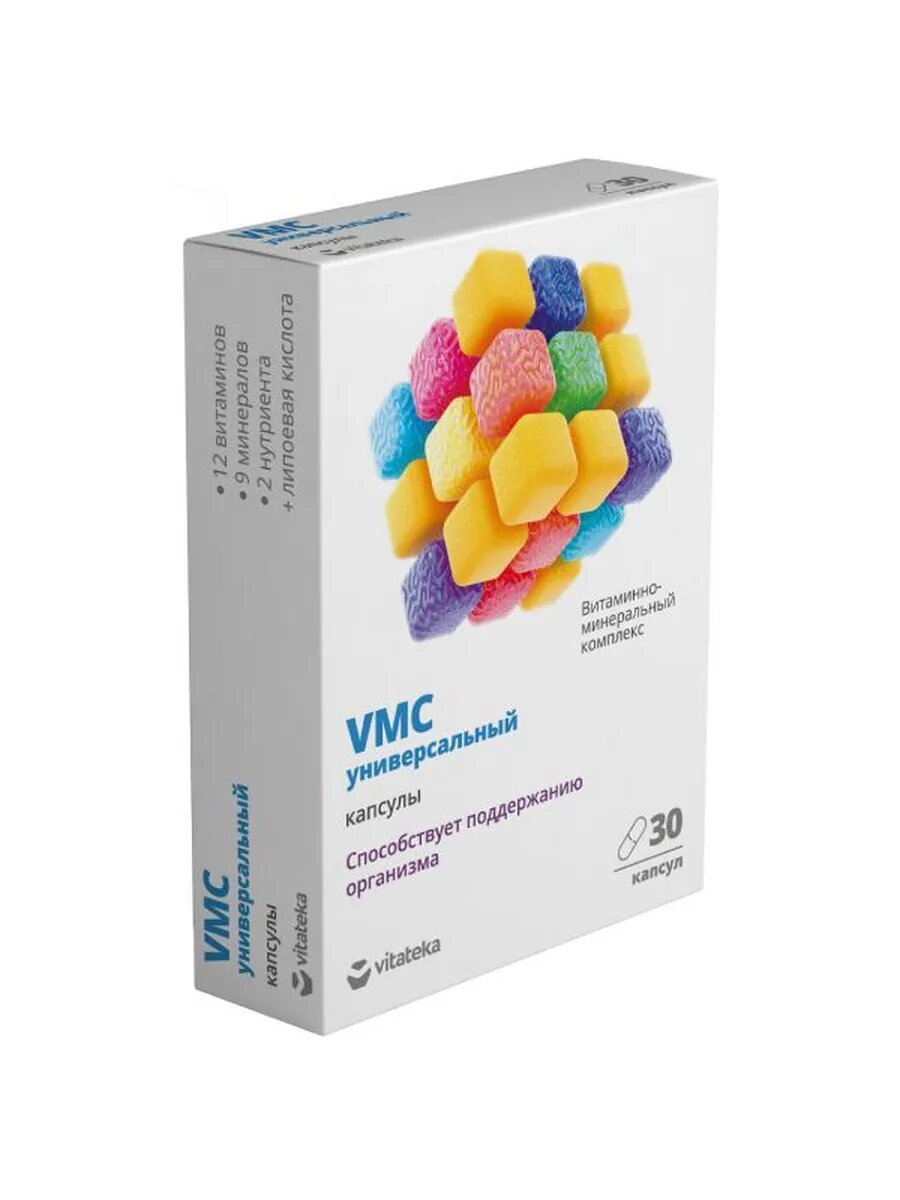 Витаминно-минеральный комплекс универсальный VMC Vitateka/Витатека капсулы 764мг 30шт