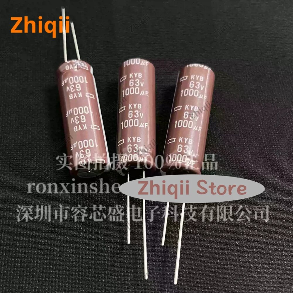 KYB NIPPON CHEMI-CON высокочастотные электролитические конденсаторы 1000uF 63V 10pcs