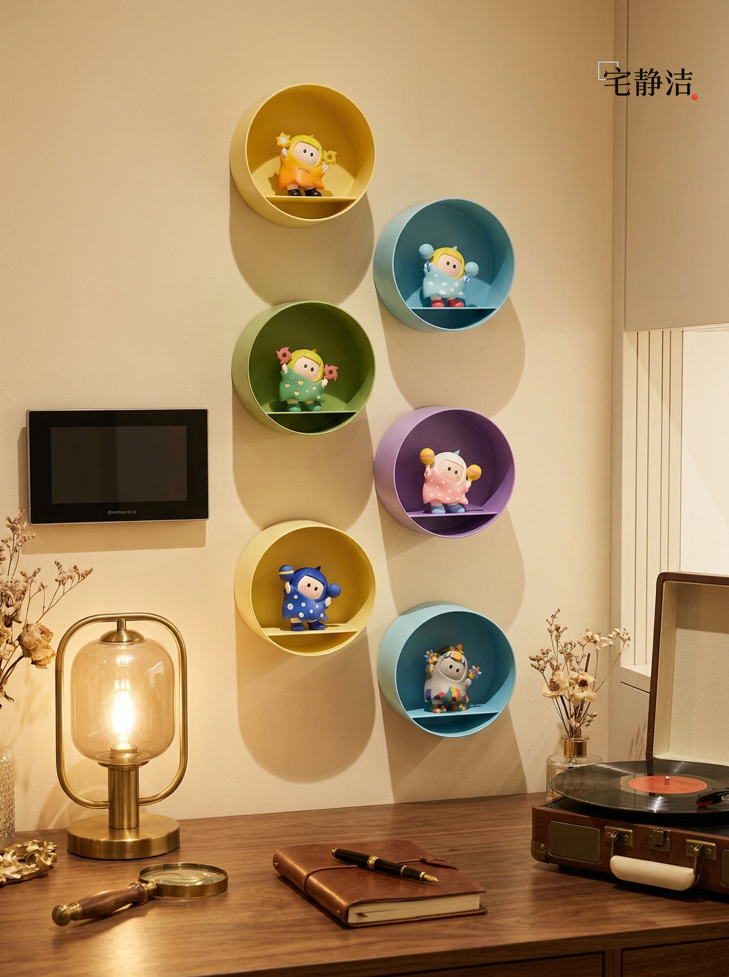 Витрина для фигурок Yoyo, милые фигурки, игрушки Miniso, демонстрационный шкаф, коробка для хранения, подставка для
