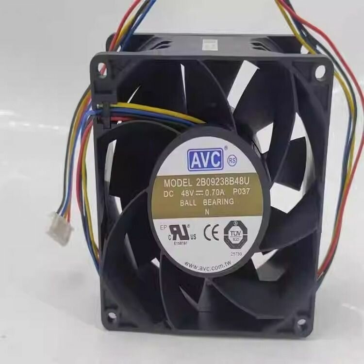 AVC 2B09238B48U DC48V 0.70A 9038 9 см 4 провода вентиляторы -