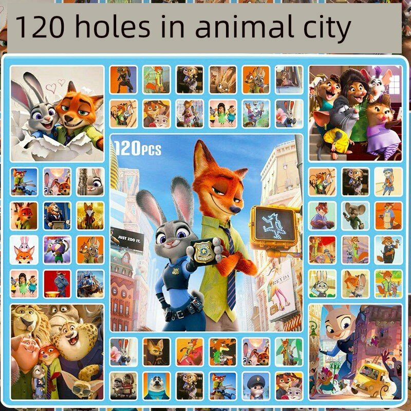 Zootopia 120-дырочная игрушка для снятия стресса, детская игра, слепая коробка, детская развлечение